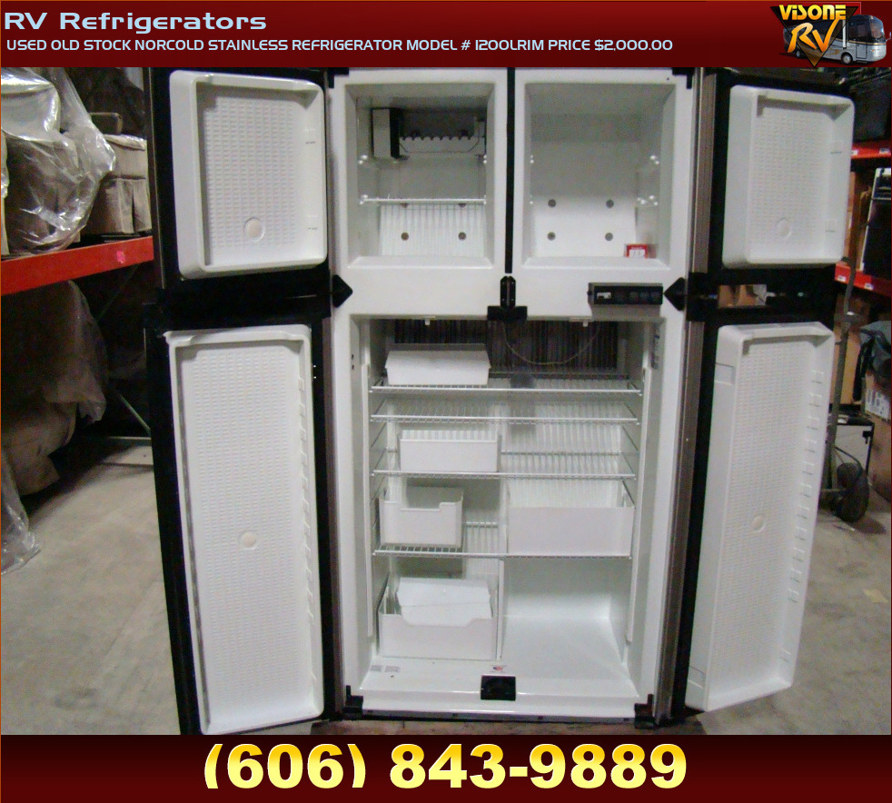 RV Appliances USED OLD STOCK NORCOLD STAINLESS REFRIGERATOR MODEL ...