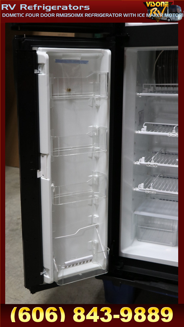 RV Appliances DOMETIC FOUR DOOR RM1350IMX REFRIGERATOR WITH ICE MAKER ...